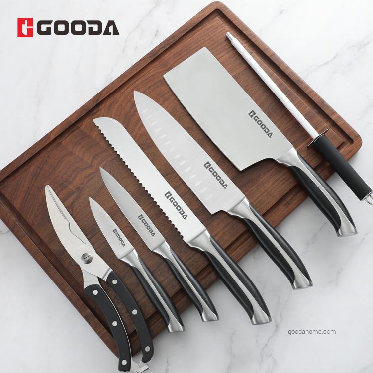 7 Pcs Stainless Steel Forged Kitchen Knife Set ABS Handle - GOODA Knife Set